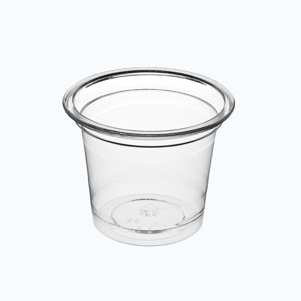 PET Plastic Clear Portion Cups with Lids | ClearVision™ - Bonson NZ